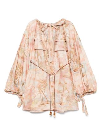 Zimmermann Illuminate Minikleid - Nude