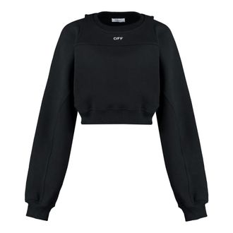Off-white Damen, Sweatshirts & Hoodies, Schwarzk, SGröße