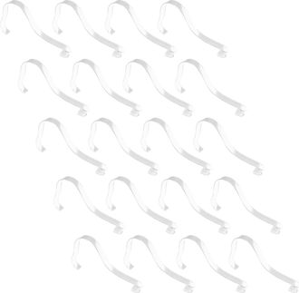 NUOBESTY 20 St&uuml;ck Transparenter Acryl Schuhformhalter f&uuml;r Sandalen und High Heels Elastischer Schuhspanner f&uuml;r Kleiderschrank und Einzelhandel Schuhpr&auml;sentatio