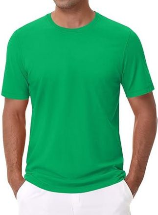 Generic T-shirt amusant et classique à col rond et manches courtes pour homme - Léger et respirant - Pour le sport, le fitness, lentraînement, la gym, les mus