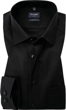 Olymp Herren Hemd schwarz
