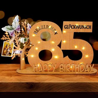 Warehouse Originelle Geburtstag Geschenk Frauen & M&auml;nner - Geldgeschenke Geburtstag mit Holz Schild G&auml;stebuch Geburtstag Deko Geburtstagszahlen Holz Schild G&auml;st