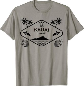 Cervera & Team Hawaii Kauai Hawaii Palmen Meeresschildkröte Honolulu Souvenir T-Shirt
