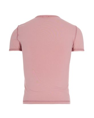 Diesel Womens T-Shirt Slim-Fit Rose Cotton T-Shirts & Jerseys