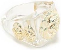 La Manso Bague Crystal on Silver Roseton