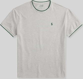 Polo Ralph Lauren Regular Fit T-Shirt aus Baumwoll-Mix mit Kontraststreifen