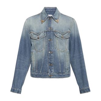 Versace Denimhemd mit Applikationen - - Jackets - Herren - Blau - XL