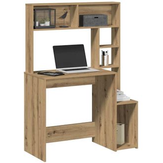 vidaXL Bureau avec &eacute;tag&egrave;res ch&ecirc;ne artisanal Bois ding&eacute;nierie - Vidaxl