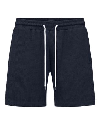 Drykorn Softe Bermudashorts Brikko mit Waffelstruktur in