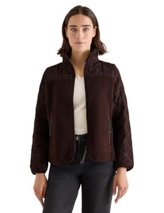 Cecil 2117050 Veste en Peluche avec détails matelassés, Marron Tartufo, S Femmes