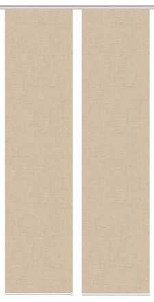 Vision S 084827 PIVE Schiebegardine, halbtransparent, Bambusoptik, 260x60 cm, Farbe:Sand, Größe:260 x 60 cm, Anzahl:2X