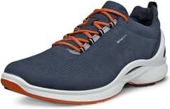 Ecco Mens Biom Fjuel Low-Top Sneakers, Bleu Marine/Orange., 46 EU