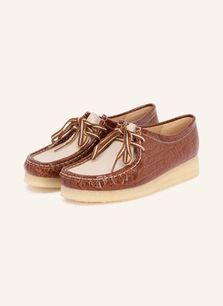 Clarks Schn&uuml;rer Wallabee braun