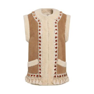 Valentino Garavani Gilet - - Jackets - Damen - Beige - S