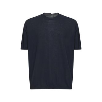 Uma Wang Geripptes Minikleid mit R&uuml;ckeneinsatz - - Tops - Herren - Blau - XL