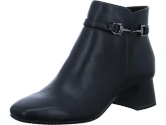 Tamaris Damen Boots mit Absatz Vegan Blockabsatz; BLACK/GUNMETAL/schwarz; 40 EU