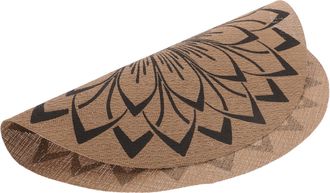 Happyyami DOITOOL Runde PVC Platzsets Abwaschbar Hitzebest&auml;ndig Stilvolle Boho Tischmatten f&uuml;r Esstisch Wiederverwendbare Vintage Kaffeetisch untersetzer Elegan