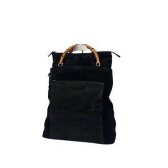 Gucci Pre-owned Wildleder-Tote Bag - - Pre-owned - Damen - Schwarzk - ONE SIZE