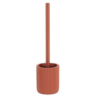 Tendance Brosse WC polyresine striee - Terracotta