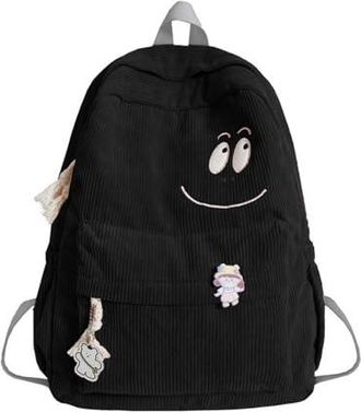 Generic Sac à dos pour enseignant pour femme - Style décontracté - En velours côtelé - Pour étudiant - Sac à bandoulière - Petit sac à dos pour homme - 10 l, 