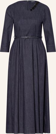 Max Mara Jeanskleid Vela Mit Schmuckperlen Und 3/4-Arm blau