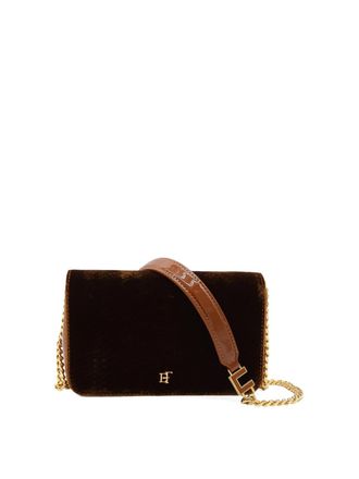 Elisabetta Franchi Sac Port&eacute; &Eacute;paule - Marron
