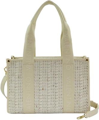 Valentino sac à épaule sac shopper Candle Shopping Bag Cream White/Multi écru
