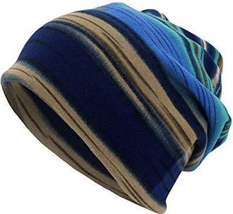 Generic Beani Skulle Casquette pour homme et femme - Bonnet de chimio l&eacute;ger et fin - En coton - Pour la perte de cheveux, le cancer, la chimio, bleu, taille u