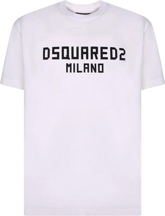 Dsquared2 Milano T-Shirt - - Tops - Herren - Wei&szlig; - M
