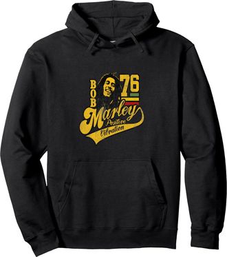 Bob Marley Positive Vibrations Fußball Pullover Hoodie