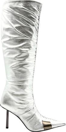 Gia Borghini Femme, Chaussures, Gris, Taille: 37 EU Tall Heeled Bottes