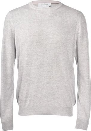 Gran Sasso Homme, Pulls, Gris, Taille: XL Paricollo