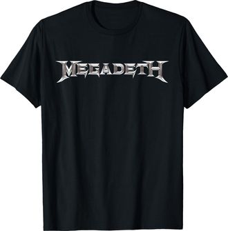 Megadeth Offizielles Merchandise T-Shirt, Unisex, Schwarz, Klein, Kurzarm, Klassisch, Megadeth-Fans, Heavy Metal-Fans