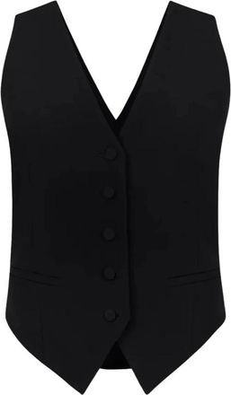 Nina Ricci Femme, Vestes, Noir, Taille: 40 FR Gilet Dos Nu