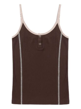 Bapy by A Bathing Ape haut nervuré à boutons pression - Marron