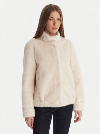 Guess Pelzmantel W5BL64 W3920 &Eacute;cru Regular Fit