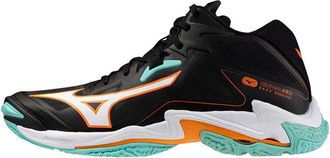 Mizuno Homme, Chaussures, Noir, Taille: 44 1/2 EU Wave Lightning Z8 Mid