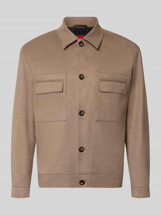 HUGO BOSS Modern Fit Hemdjacke mit Woll-Anteil Modell Juliano