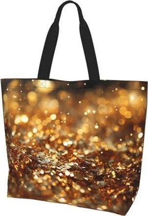 Generic Paillettes Dor&eacute;es Sac Fourre-Tout L&eacute;ger Sacs Grand Sac Cabas Pour Gym Quotidienne Voyage