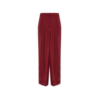 Michael Kors Satin-Stoffhose - - Trousers - Damen - Rot - S
