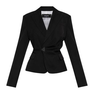 Dsquared2 G&uuml;rtel-Taille Blazer - - Jackets - Damen - Schwarzk - XS