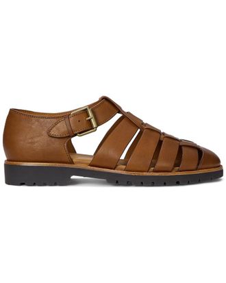 Ralph Lauren Sommerliche Leder-Sandalen mit geschlossener Ferse in