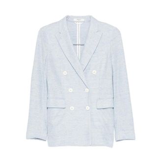 Circolo 1901 Femme, Vestes, Bleu, Taille: 44 FR Blazer Crois&eacute;