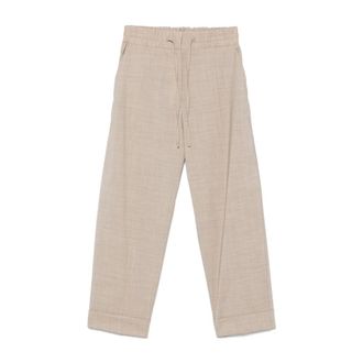 P.A.R.O.S.H. Beige Hose mit Elastischem Bund - - Trousers - Damen - Beige - S