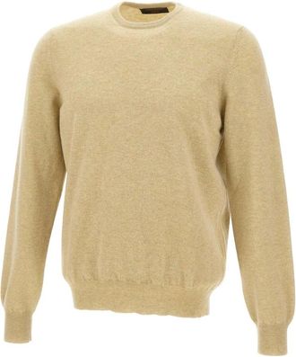 Gran Sasso Homme, Pulls, Beige, Taille: 2XL Pull ras du cou en cachemire