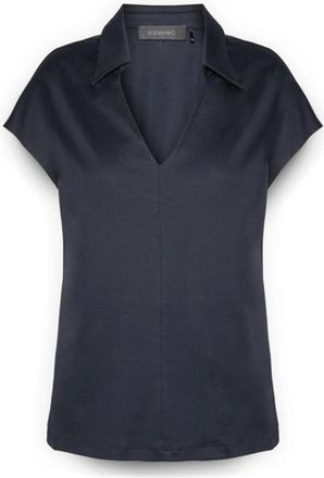 Elena Miro Femme, Blouses et Chemises, Bleu, Taille: 40 FR T-shirt &agrave; col en V