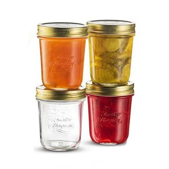 Bormioli Rocco Bormioli 354756-CBA Lot de 4 Bocaux herm&eacute;tique QUATTRO STAGIONI- 32CL