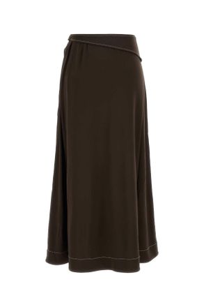 Tory Burch Womens Brown Viscose Skirt Gonne