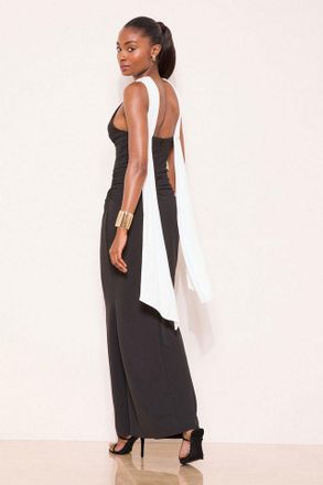 Lipsy Maxikleid Lipsy drapiertes Maxikleid mit Schal, Kurzgr&ouml;&szlig;e (1-tlg)