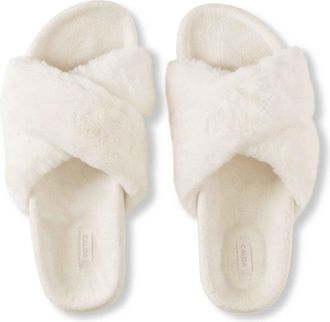 CALIDA Damen The Home Hub Slippers Hausschuhe, Star White, 40/41 (M)